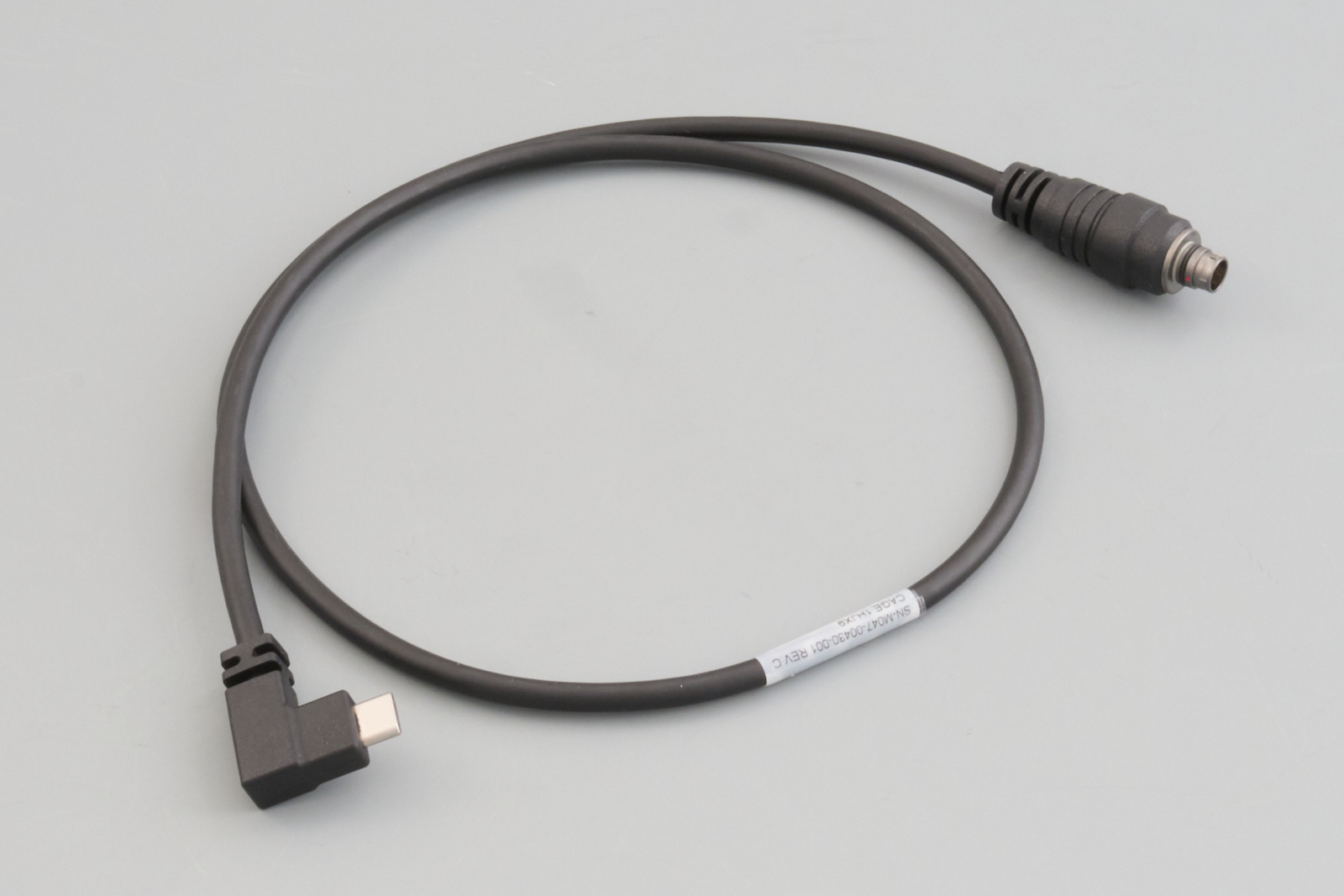 SupplyNet | J1/J2 to USB-C Right Angle Data + Charging EUD Cable 30"