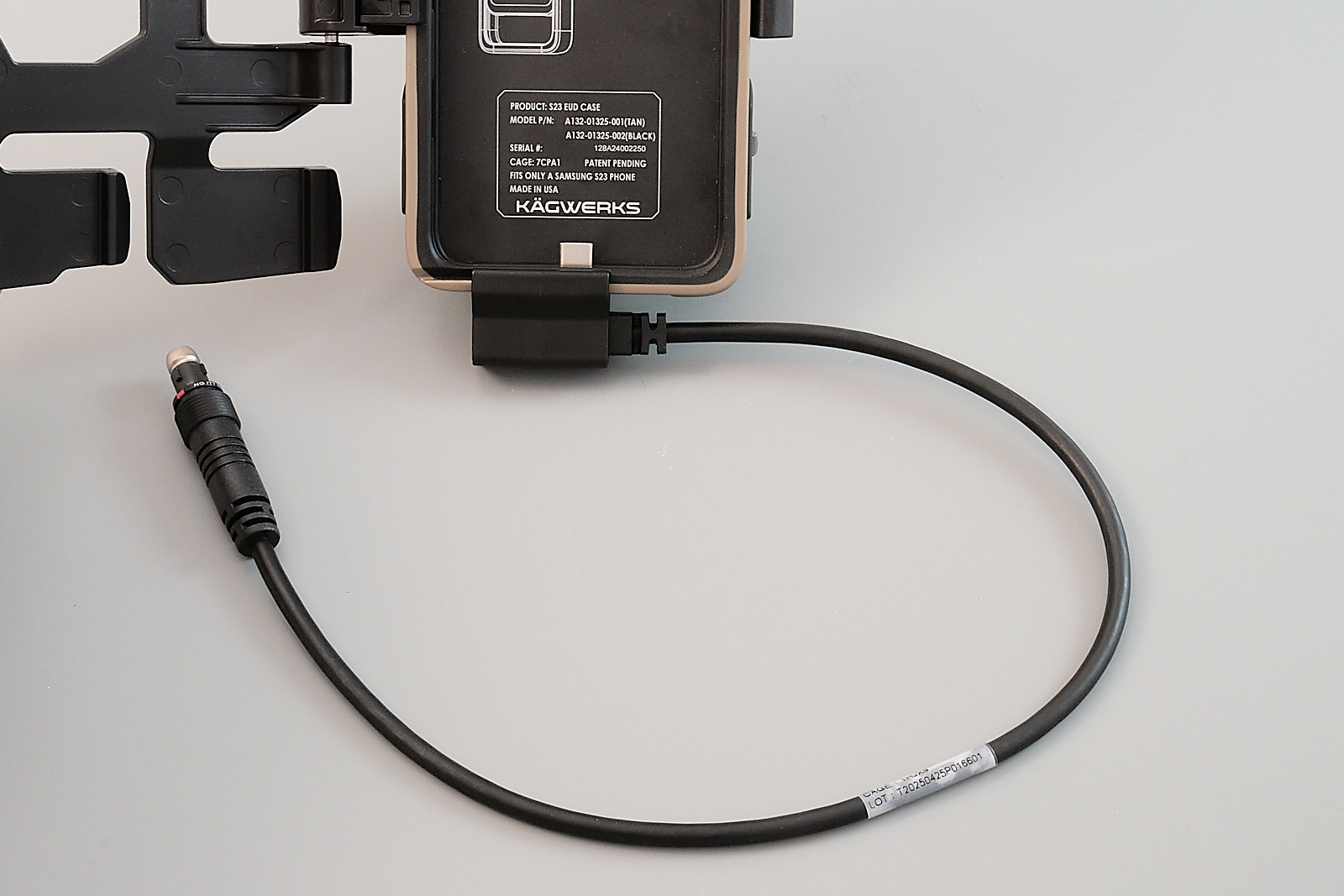 SupplyNet | J1/J2 to USB-C Right Angle Data + Charging EUD Cable 30"